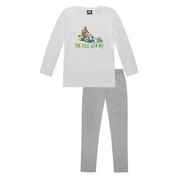 Star Wars Schlafanzug Yoda Mando Kinder Jungen Pyjama langarm Nachtwäsche (2 tlg)