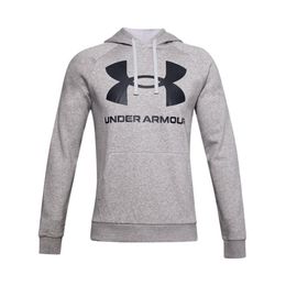 Under Armour® Lauftop Rival Fleece Big Logo Hoody Kapuze_Kordelzug