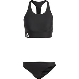 Adidas Performance Crop-Bikini, Logo-Bund, für Damen, schwarz, 46