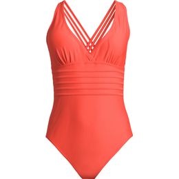 DESIRéE Badeanzug, V-Ausschnitt, kreuzende Träger, für Damen, orange, 44D
