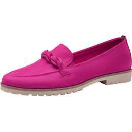 Tamaris Slipper, Blockabsatz, Leder, für Damen, pink, 37