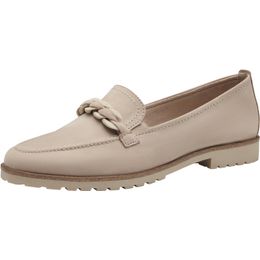 Tamaris Slipper, Blockabsatz, Leder, für Damen, beige, 39