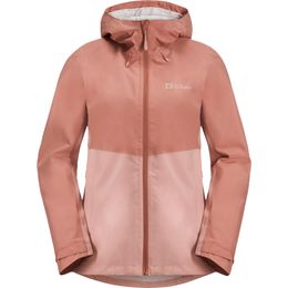 Jack Wolfskin Regenjacke "Weiltal 2L", wasserdicht, atmungsaktiv, für Damen, rosa, M