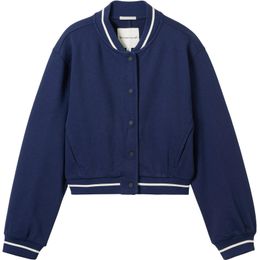 Tom Tailor Blouson, Rippbündchen, Stehkragen, für Kinder, blau, 164