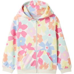 Tom Tailor Sweatjacke, Blumen, Kapuze, für Kinder, mehrfarbig, 128/134