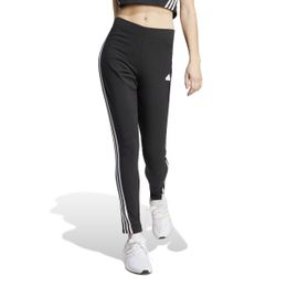 Adidas Leggings, Baumwollstretch, Logo-Print, für Damen, schwarz, S