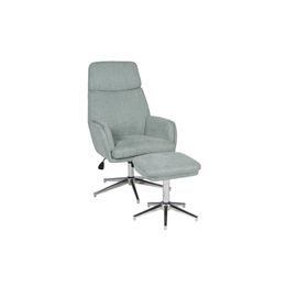 Duo Collection Relaxsessel mit Hocker Whitby, mint, inkl. Wippfunktion