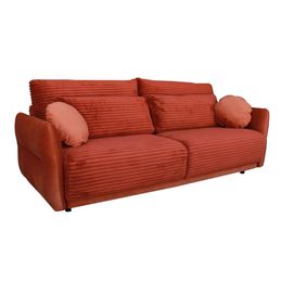 Schlafsofa Palermo, terracotta, 153 x 200 cm