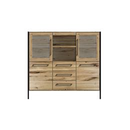 Valmondo Highboard 3013, Charakter-Eiche massiv