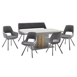 MCA furniture Essgruppe Bayonne/Sevilla, Arktis grau lackiert