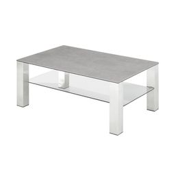 MCA furniture Couchtisch Puno, grau/Edelstahl