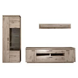 MCA furniture Wohnwand Modena, Viking Oak Nachbildung