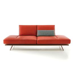 Koinor Leder Sofa Phoenix 2,5-sitzig, rot, inkl. Funktionen