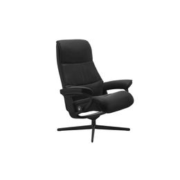 stressless Leder Ruhesessel View (M), Paloma schwarz, Gestell Cross schwarz