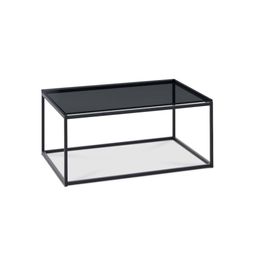 Mondo Couchtisch Varese Pro, schwarz lackiert, Rauchglas