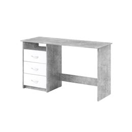 Bega Schreibtisch Adria, betonfarbig/weiß matt