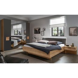 Wiemann Schlafzimmer Almeria, Eiche bianco, 180 x 200 cm, Schrank 250 x 236 cm