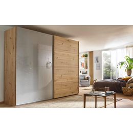 Rauch Schwebetürenschrank X-tend, Eiche artisan, Soft grey, 271 x 223 cm