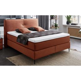 Mondo Boxspringbett Luvara BX VZ5, siena, 180 x 200 cm, Härtegrad 2 und Härtegrad 3