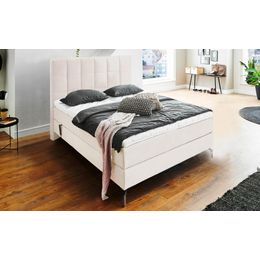 Vito Motor-Boxspringbett Aronica, Antibes Ivory 101, 120 x 200 cm, Härtegrad 3