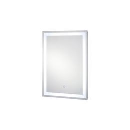 GGG-Möbel Spiegel James, Aluminium, 40 x 60 cm, inkl. Beleuchtung