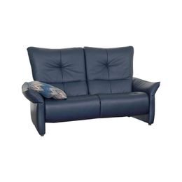 himolla Leder Sofa 3-Sitzer Cumuy, blau, inkl. WallFree-Funktion