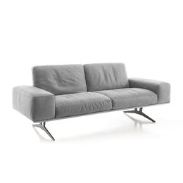 Koinor Leder Sofa 2,5-Sitzer, grau