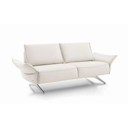 Koinor Leder Sofa 2-Sitzer, weiß, inkl. Funktionen