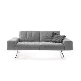 Koinor Leder Sofa 2-Sitzer, grau