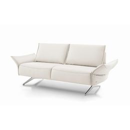 Koinor Leder Sofa 2,5-Sitzer, weiß, inkl. Funktionen