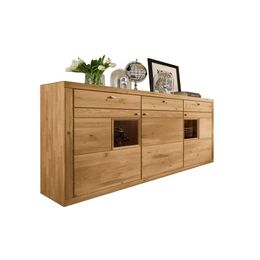 Wöstmann Highboard Aurum, Wildeiche massiv soft gebürstet