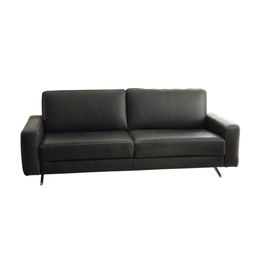Koinor Leder Sofa 2-Sitzer Upgrade groß, schwarz