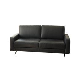Koinor Leder Sofa 2-Sitzer Upgrade mittel, schwarz