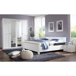 wimex Schlafzimmer Chalet, weiß, Spiegeltüren, Breite 180 cm