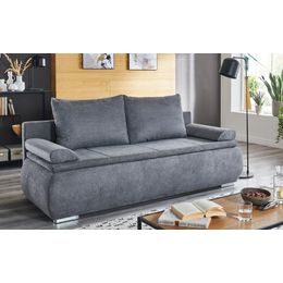 SUN GARDEN Schlafsofa SO160 Lenon, grau, 146 x 202 cm