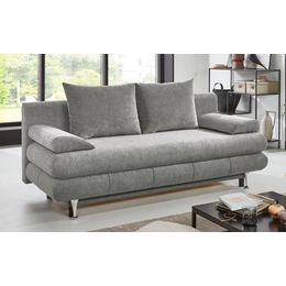 SUN GARDEN Schlafsofa SO140 Benfeld, grau, 140 x 188 cm