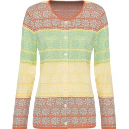 Jacquardstrickjacke