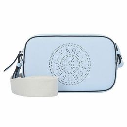 K by KARL LAGERFELD Karl Lagerfeld Circle Umhängetasche Leder 20 cm arctic blue