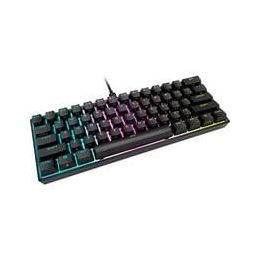 Corsair K65 RGB MINI, Gaming-Tastatur schwarz, DE-Layout, Cherry MX RGB Speed Silver