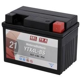 Cartec Gel Motorradbatterie YTX4L-BS 4Ah 70A