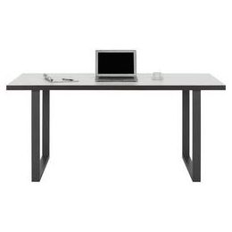 FORTE Schreibtisch in Grau/Weiß