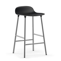 Normann Copenhagen - Form Barhocker H 65 cm, Chrom / schwarz