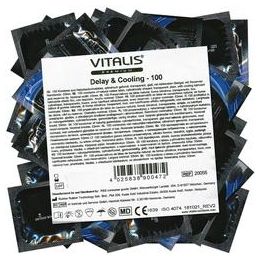 VITALIS PREMIUM «Delay & Cooling» kühlende und verzögernde Kondome (100 Kondome)