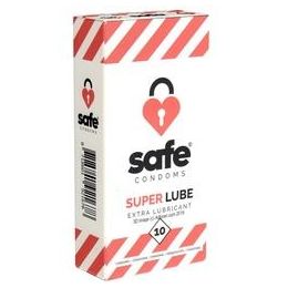 Safe «Super Lube» extra feuchte Kondome mit anatomischer Form (10 Kondome)