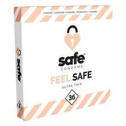 «Feel Safe» dünnere Kondome für ein natürliches Gefühl (36 Kondome)