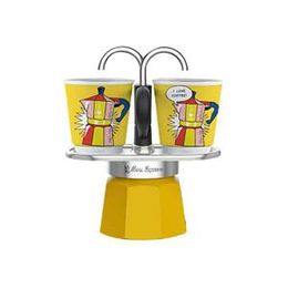 Bialetti Mini Express Espressokocher gelb, 2 Tassen