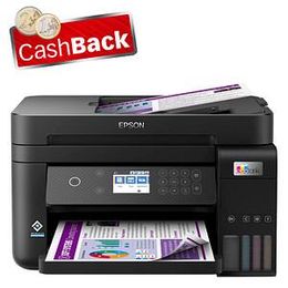 AKTION: Epson EcoTank ET-3850 3 in 1 Tintenstrahl-Multifunktionsdrucker schwarz mit CashBack