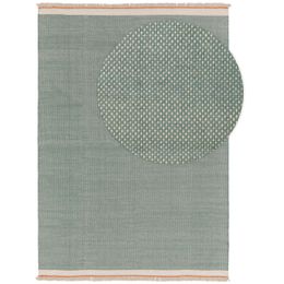 benuta Pop Wollteppich Karla Mint 80x120 cm - Naturfaserteppich aus Wolle