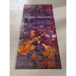 Fußmatte wash+dry by Kleen-Tex Teppiche Gr. B/L: 70 cm x 120 cm, 7 mm, 1 St., lila (lila, bedruckt) Fußmatten gemustert