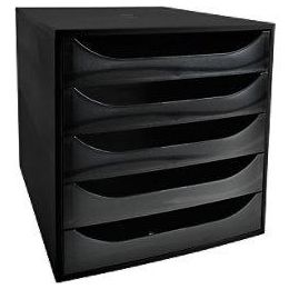 Viking Schubladenbox Schwarz 28,4 x 34,8 x 29 cm